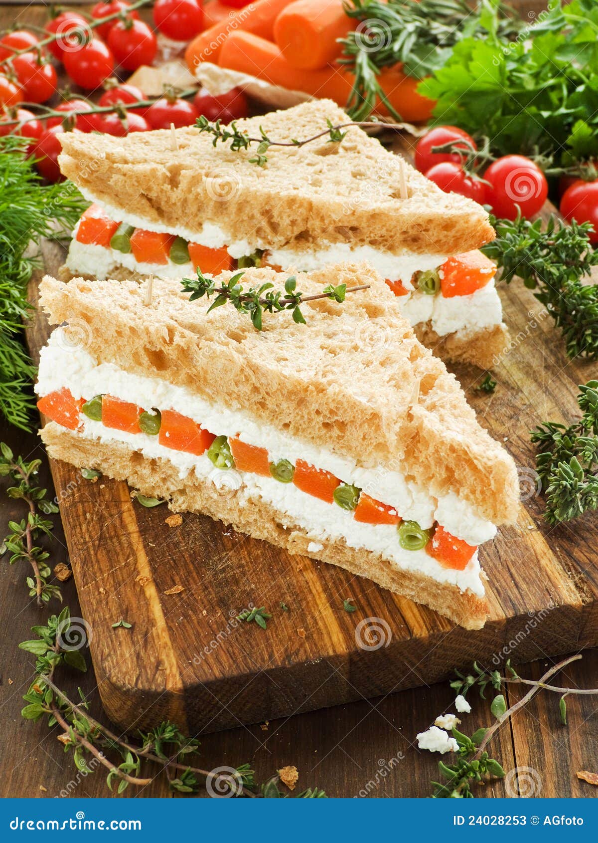 Sandwiches stock image. Image of sandwich, breakfast - 24028253