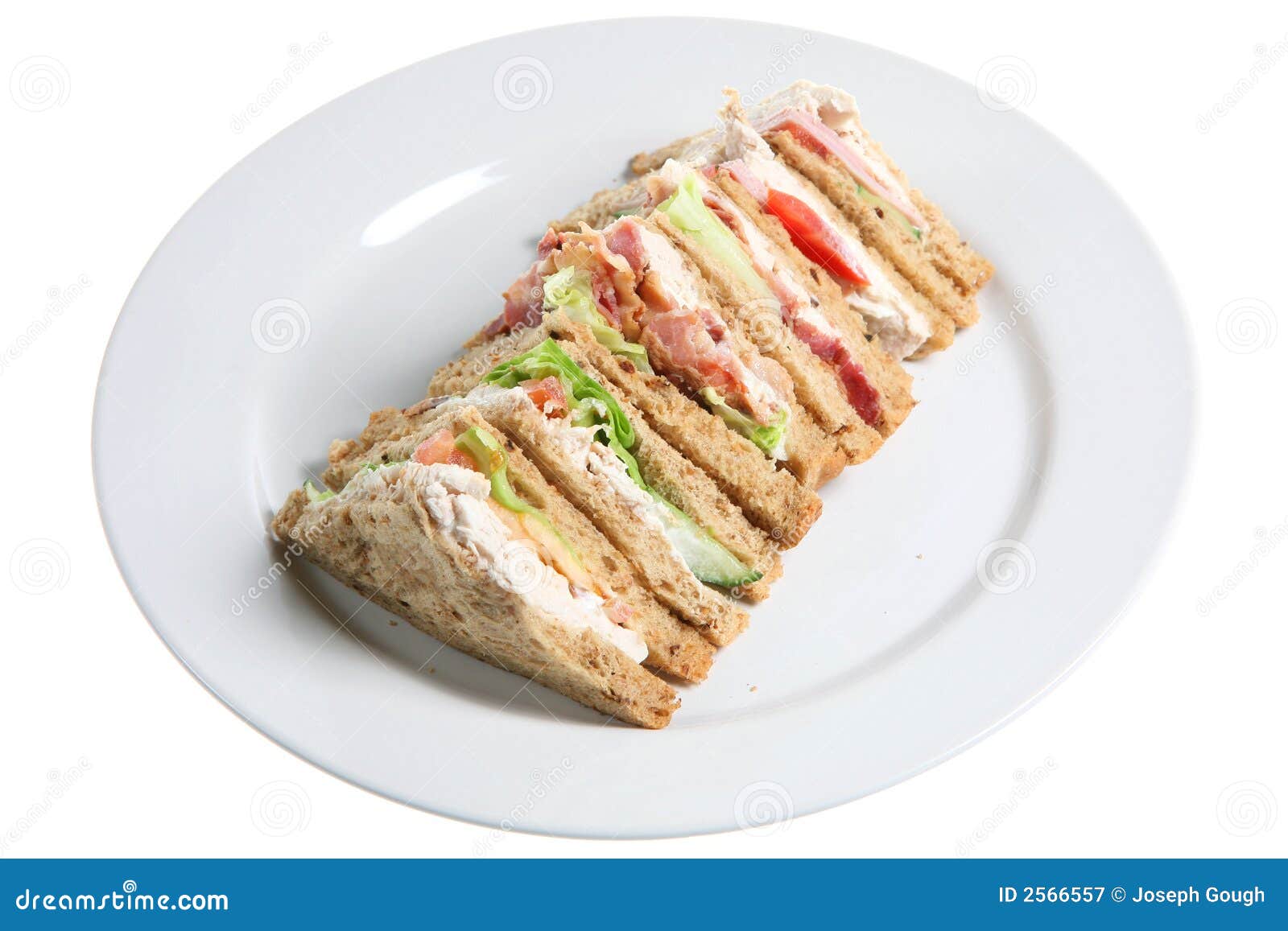 Sandwiches stock image. Image of arranged, quarters, tomato - 2566557