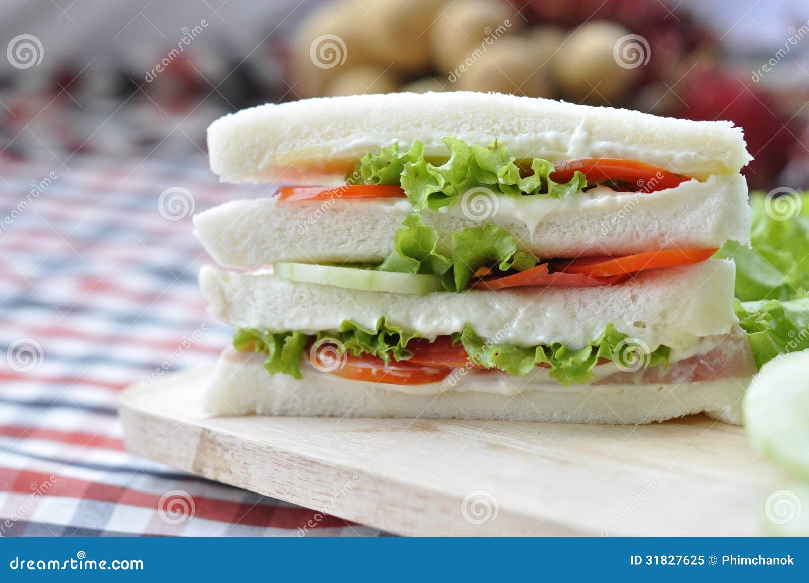 Sandwiches stock image. Image of tasty, tomato, bread - 31827625