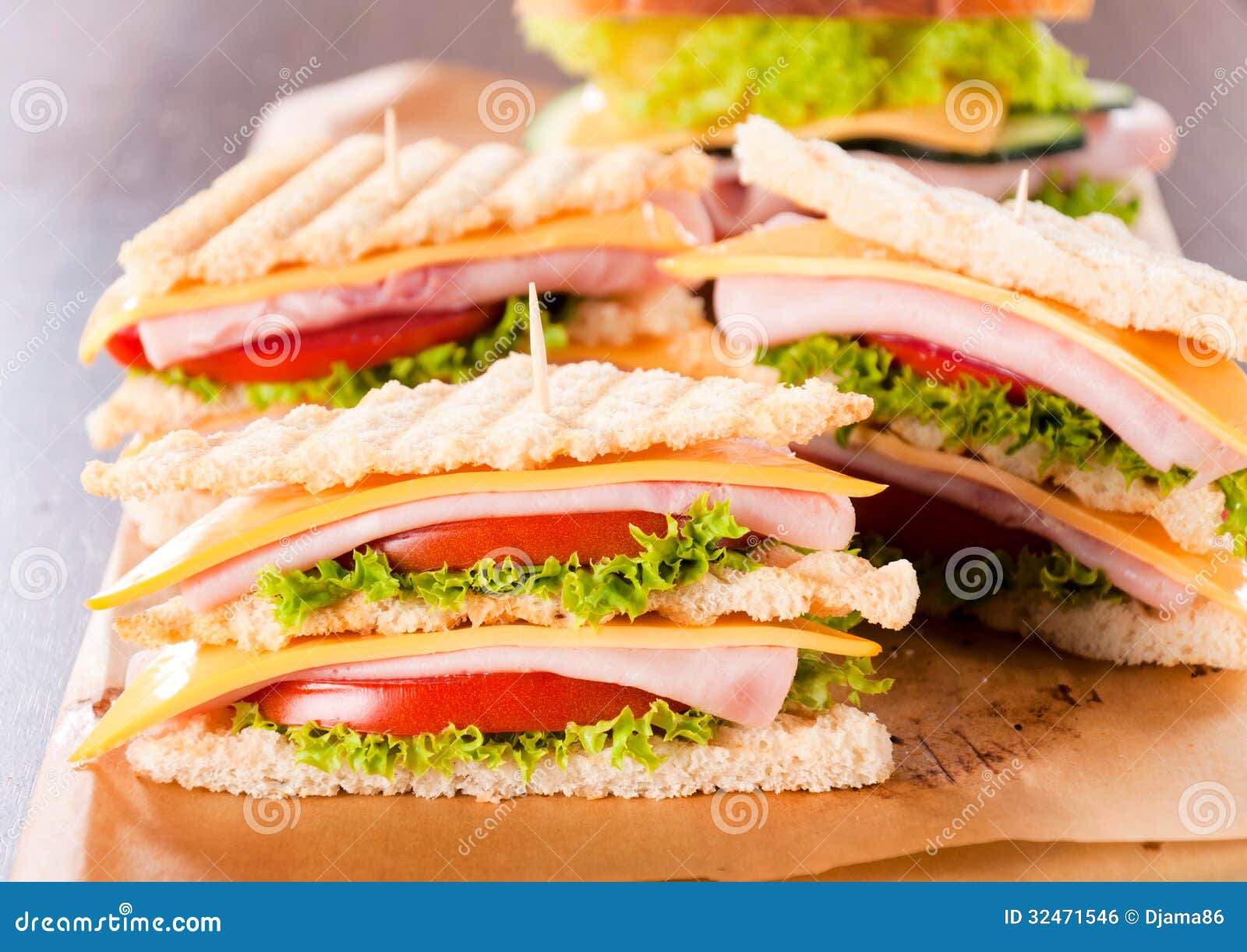 Sandwiches stock photo. Image of cheese, edible, chicken - 32471546