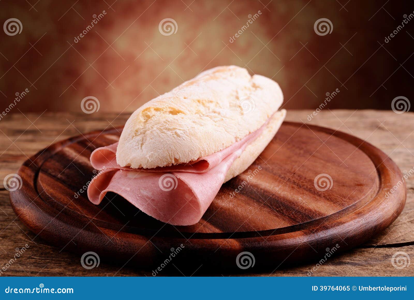 Sandwitch with Italian Mortadella Stock Image - Image of snack, eating ...