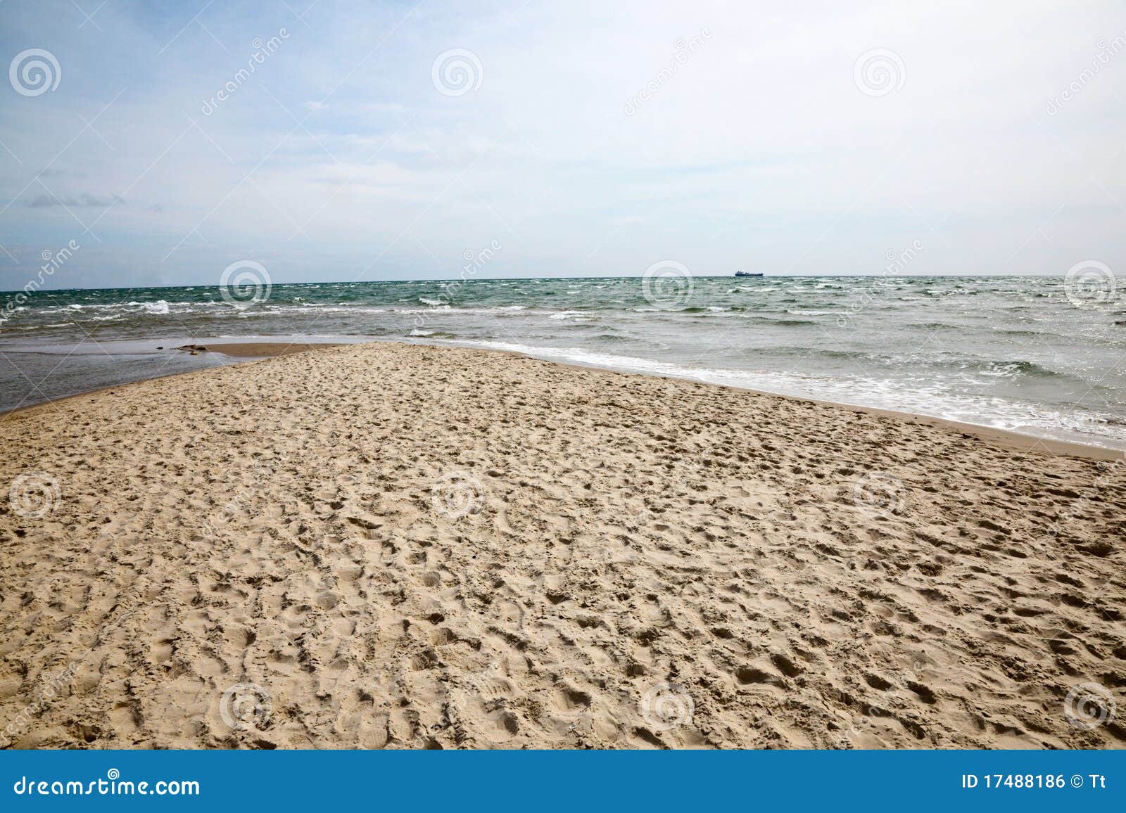 Sandy beach stock photo. Image of sandy, coast, outdoors - 17488186