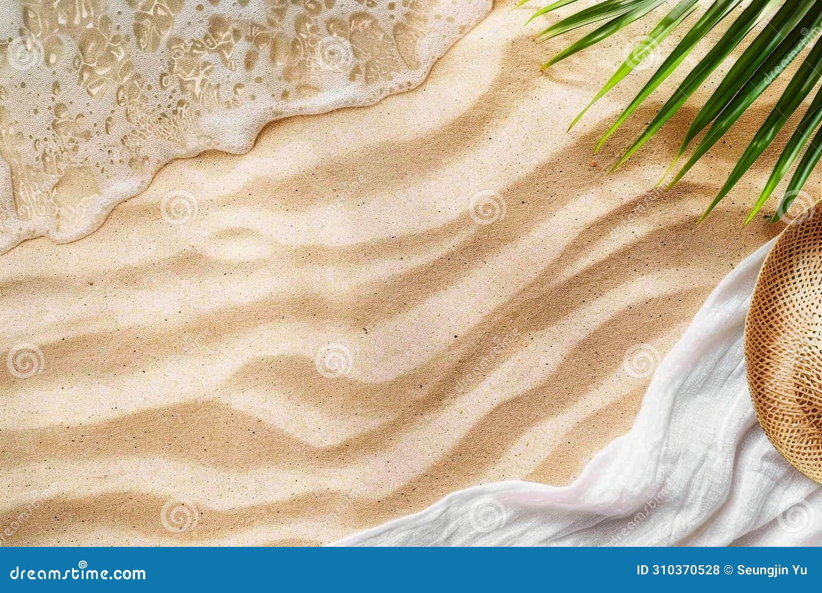 Sandy Beach Background Top View with Visible Sand Texture. Backdrop for ...