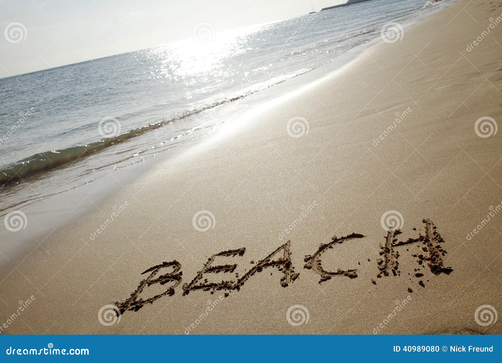 Sandy Beach With Bar Sign Beach Stock Photography | CartoonDealer.com ...