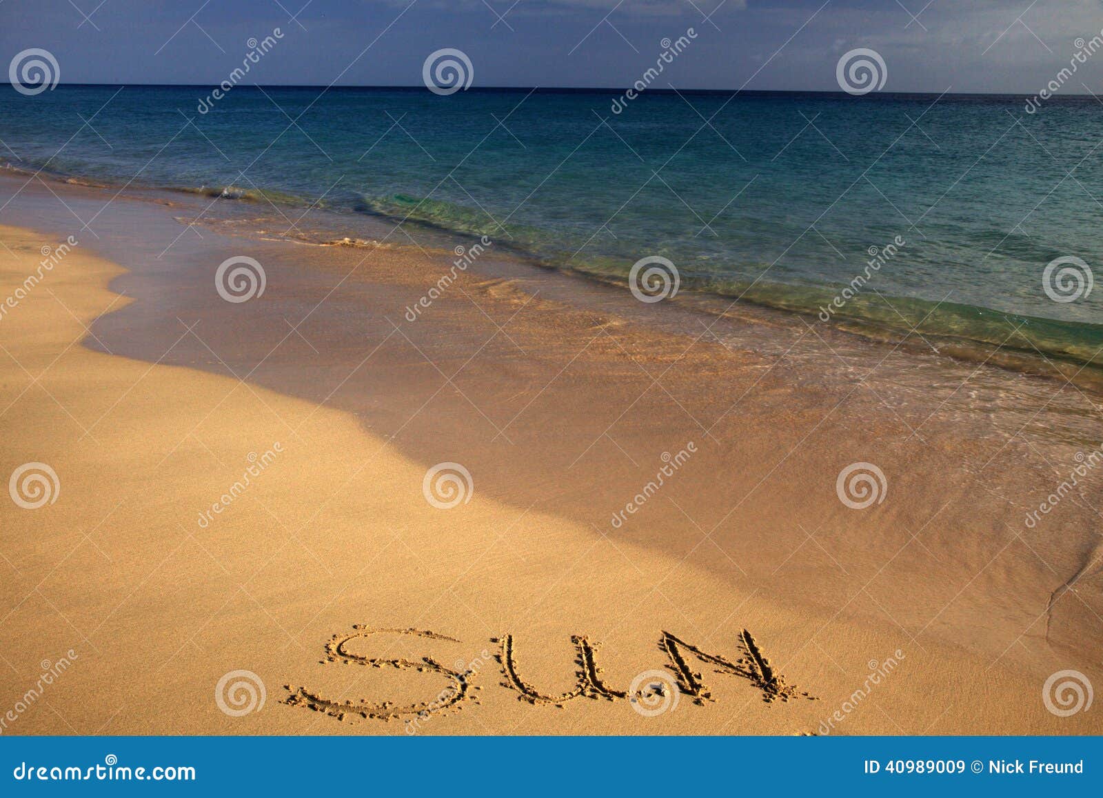 Sandy beach with bar sign stock image. Image of sunny - 40989009