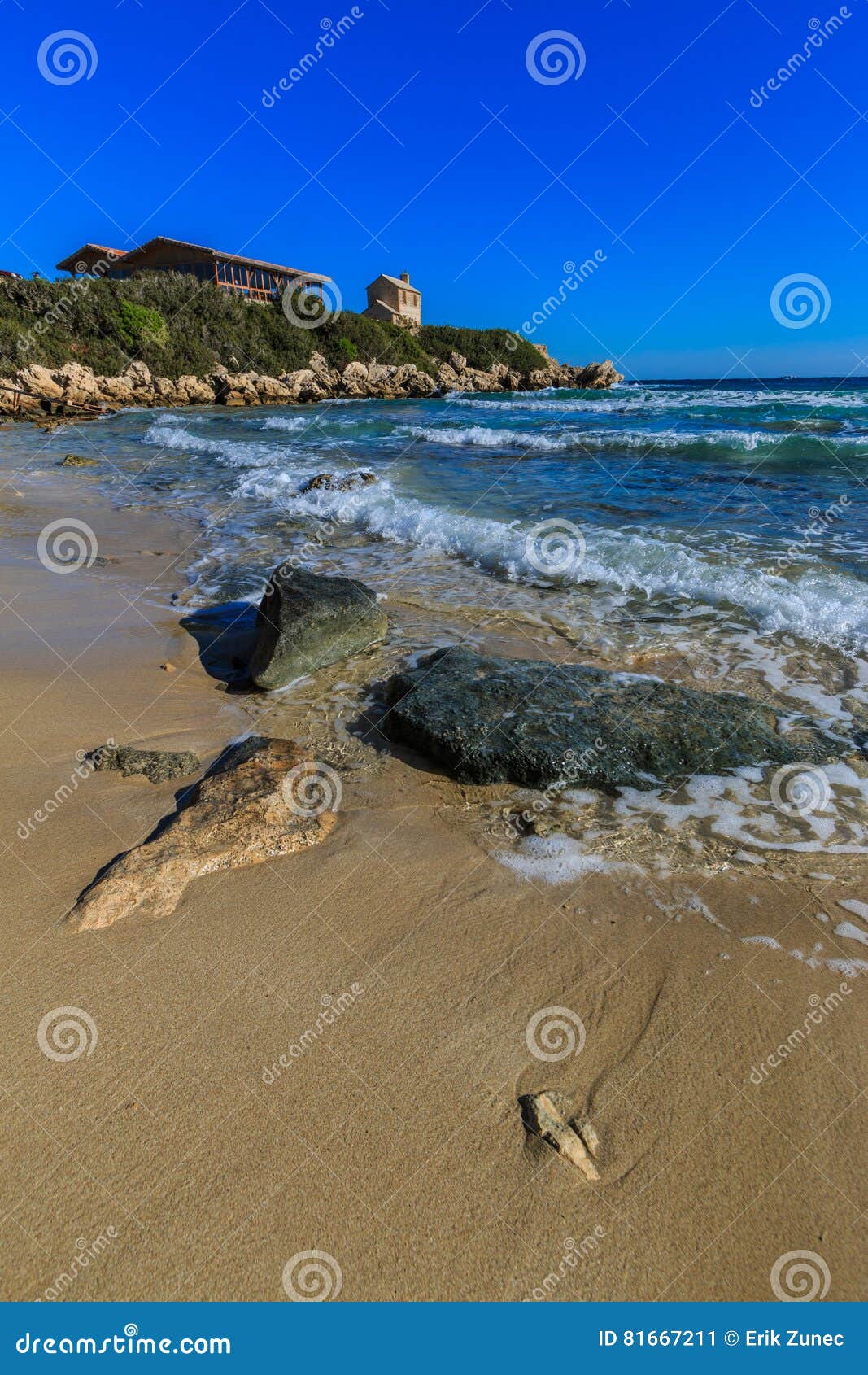 Sandy beach on Cyprus stock image. Image of turkey, cyprus - 81667211