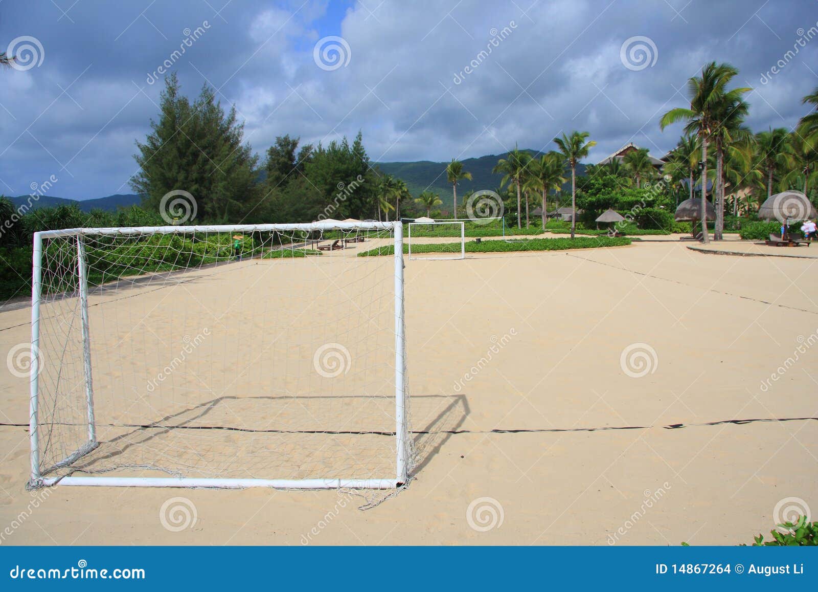 Sandy Beach football stock photo. Image of ball, success - 14867264