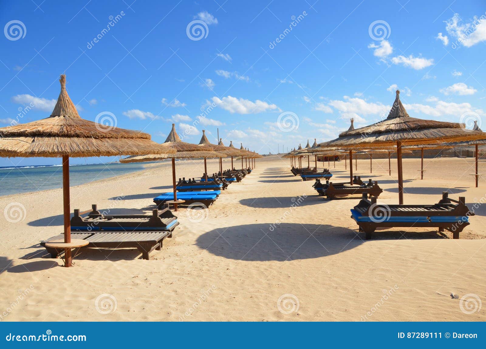 Sandy Beach at Hotel in Marsa Alam - Egypt Stock Image - Image of ...