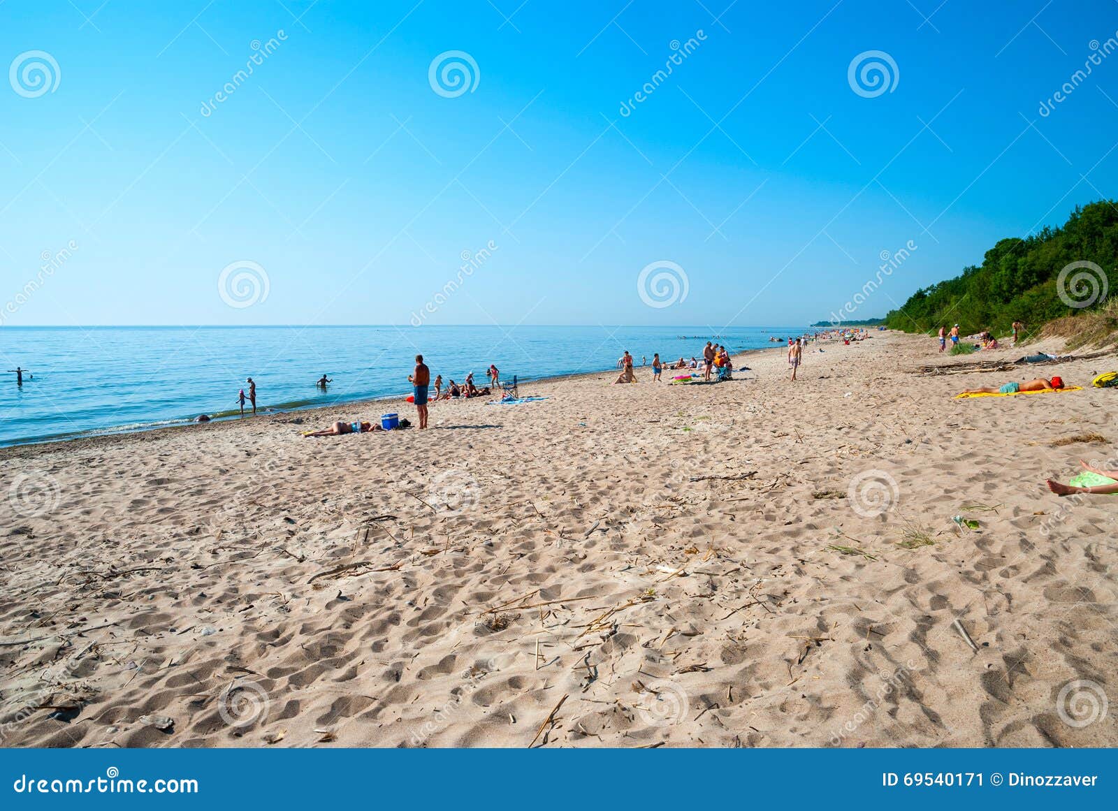 Sandy Beach in Klaipeda, Lithuania Editorial Photo - Image of holiday ...