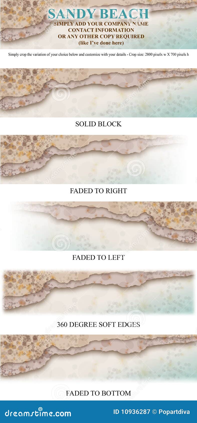 Sandy Beach Logo Mashead Banner Stock Image - Image of high, computer ...