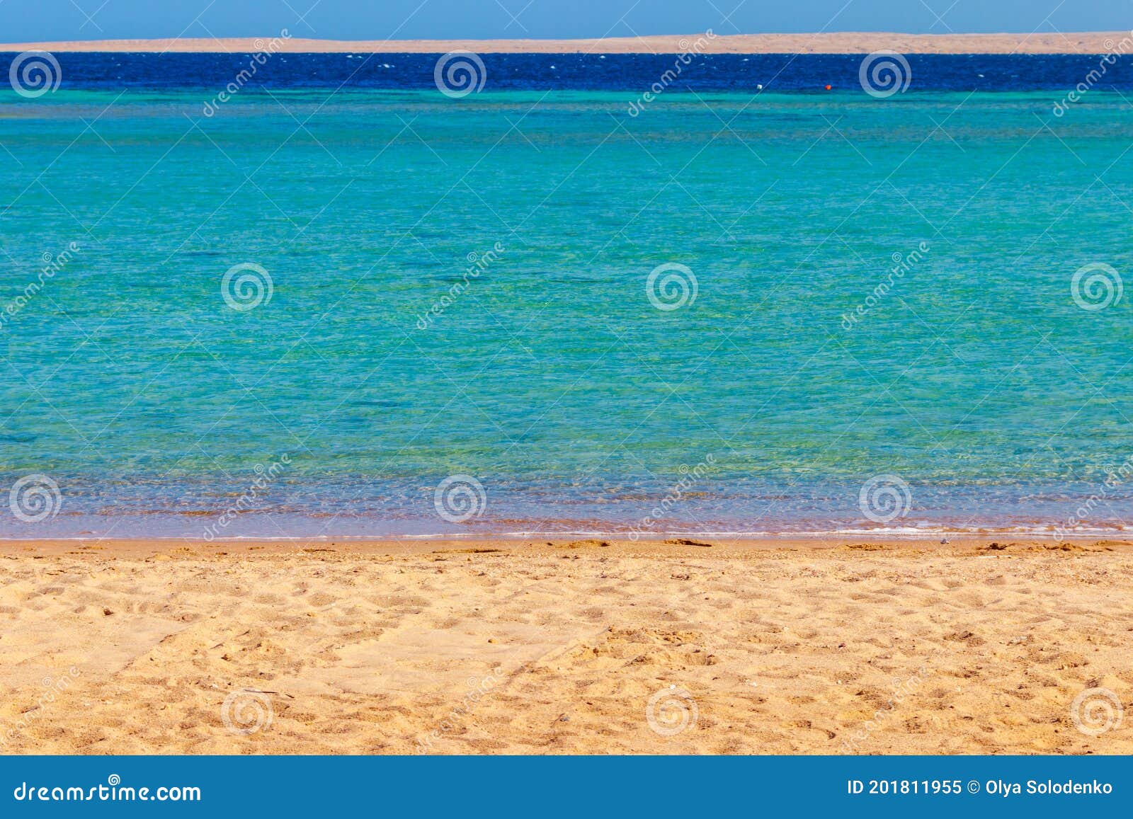 Sandy Beach of the Red Sea in Hurghada, Egypt Stock Image - Image of ...