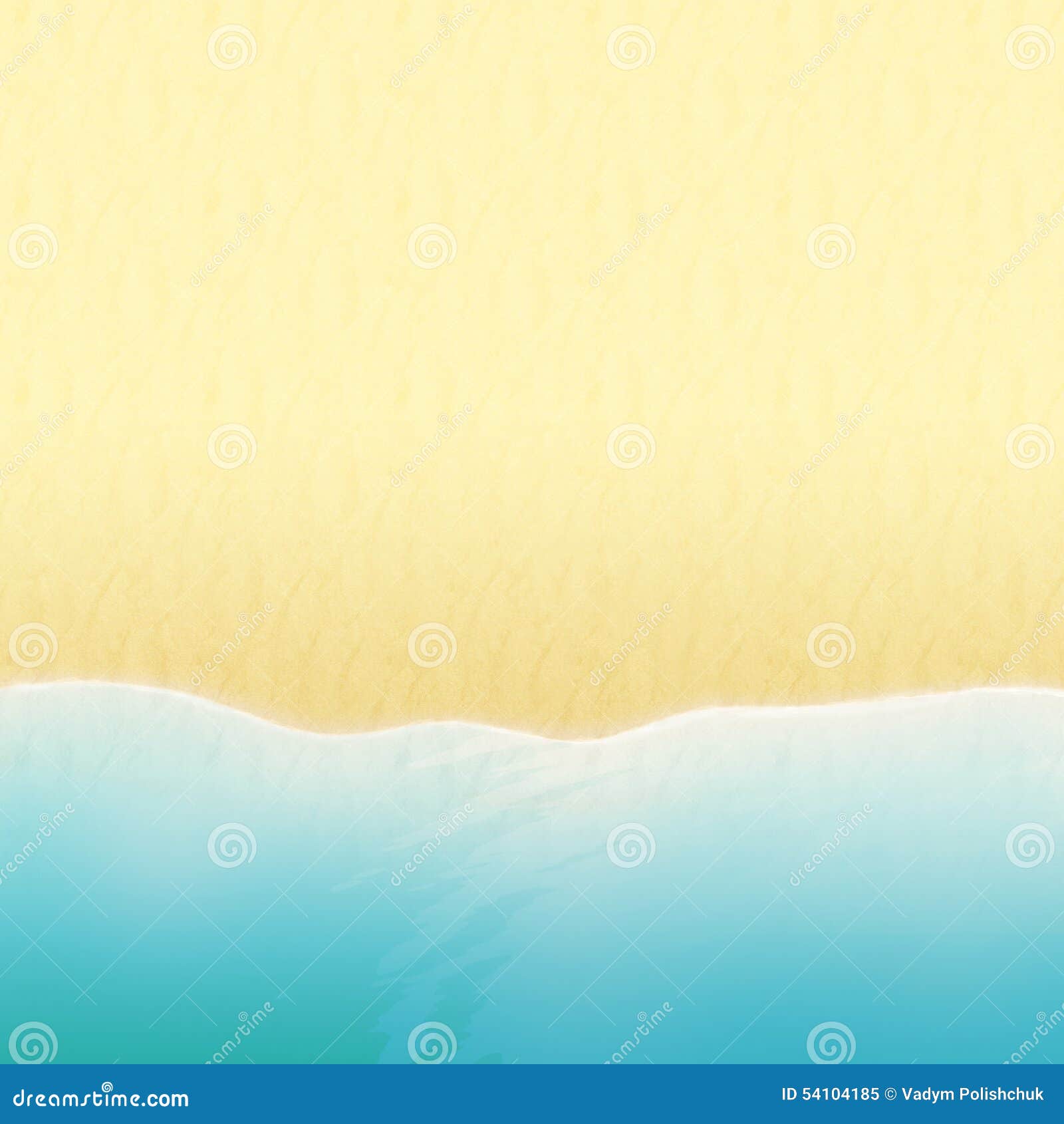 The Sandy Beach of the River, Sea or Ocean. Stock Illustration ...