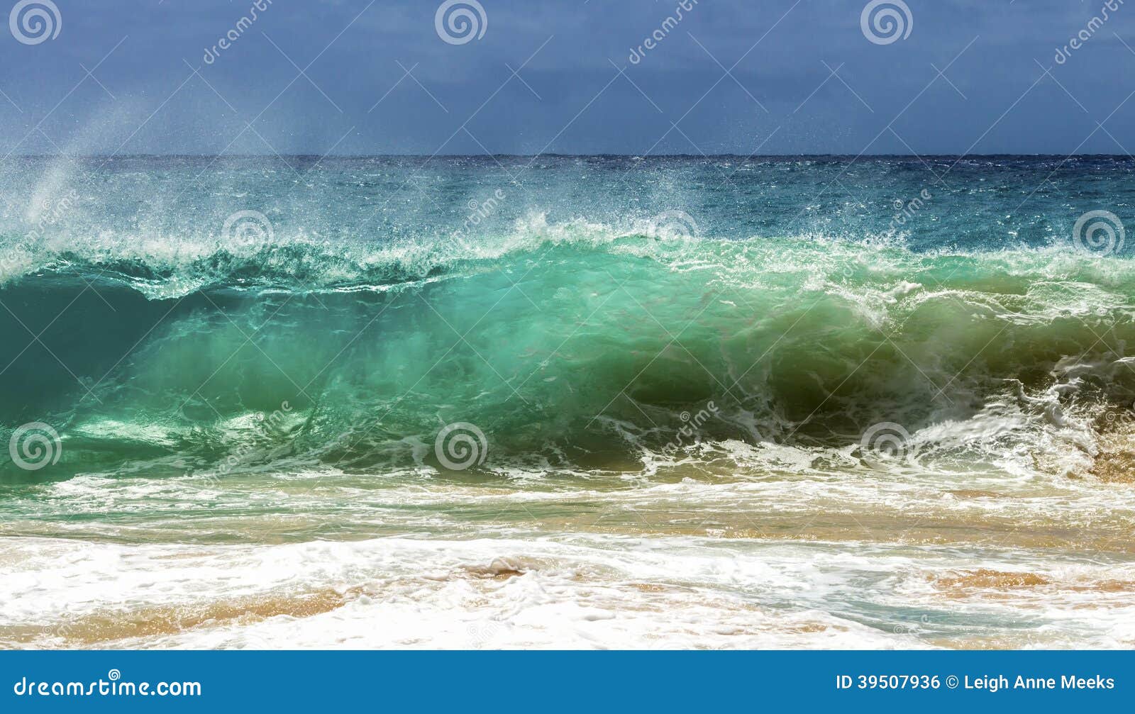 Sandy Beach Shorebreak stock photo. Image of break, blue - 39507936