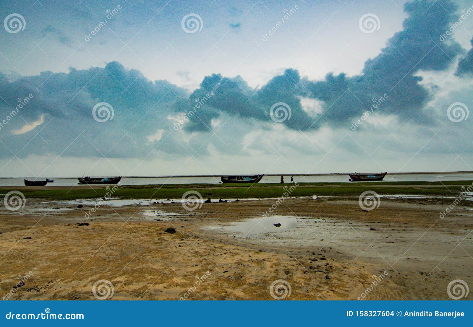 Sandy beach of Talsari stock photo. Image of west, bengal - 158327604