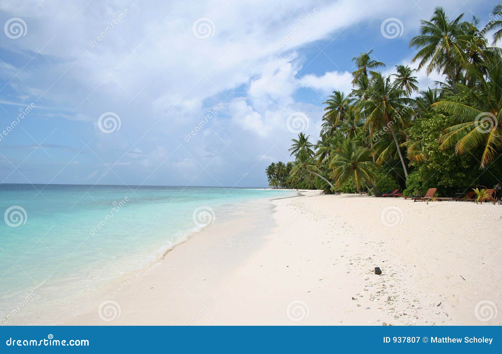 Sandy Beach and Tropical Sea Stock Image - Image of water, blue: 937807