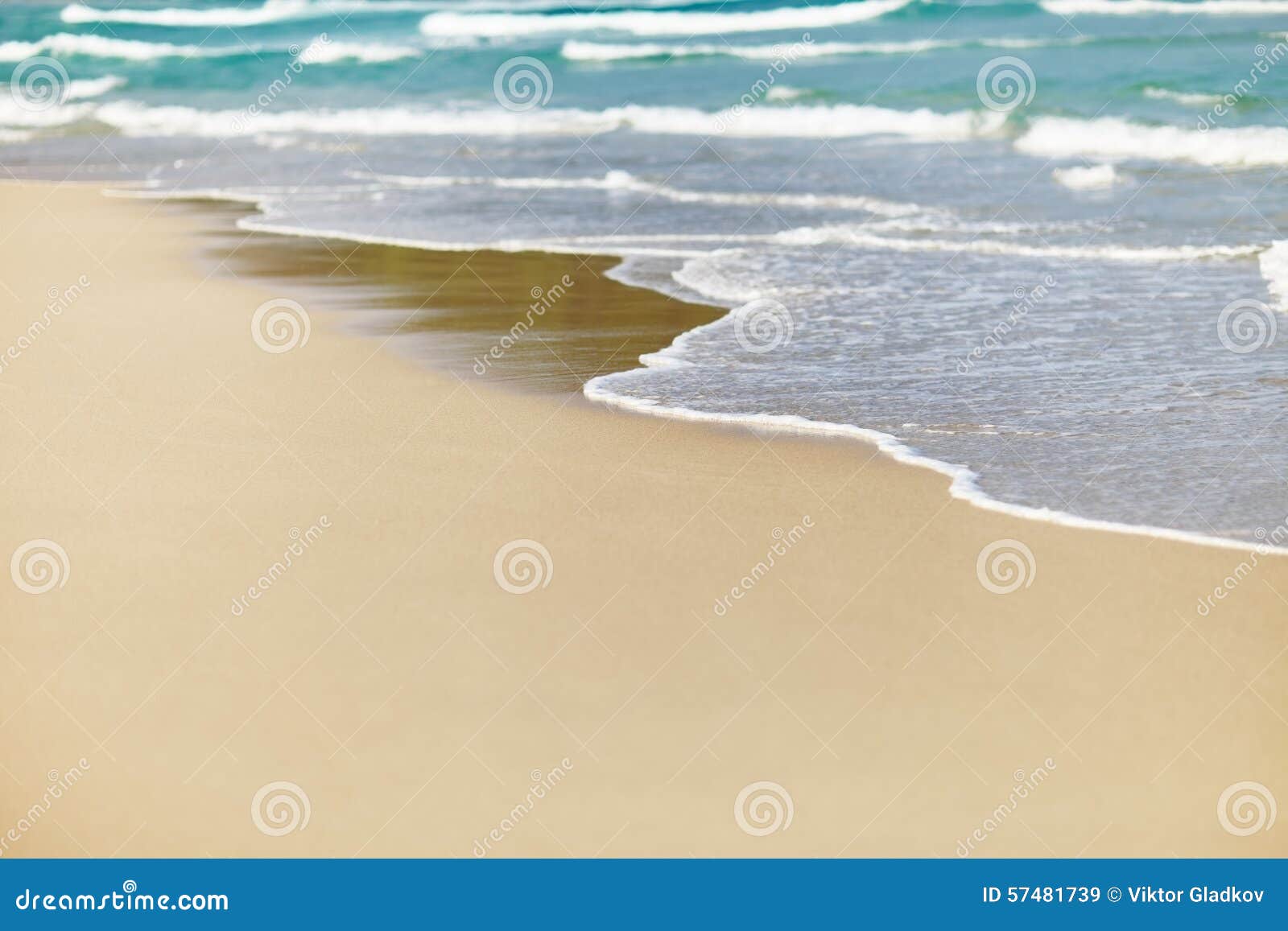 Sandy beach and wave stock image. Image of beach, shiny - 57481739