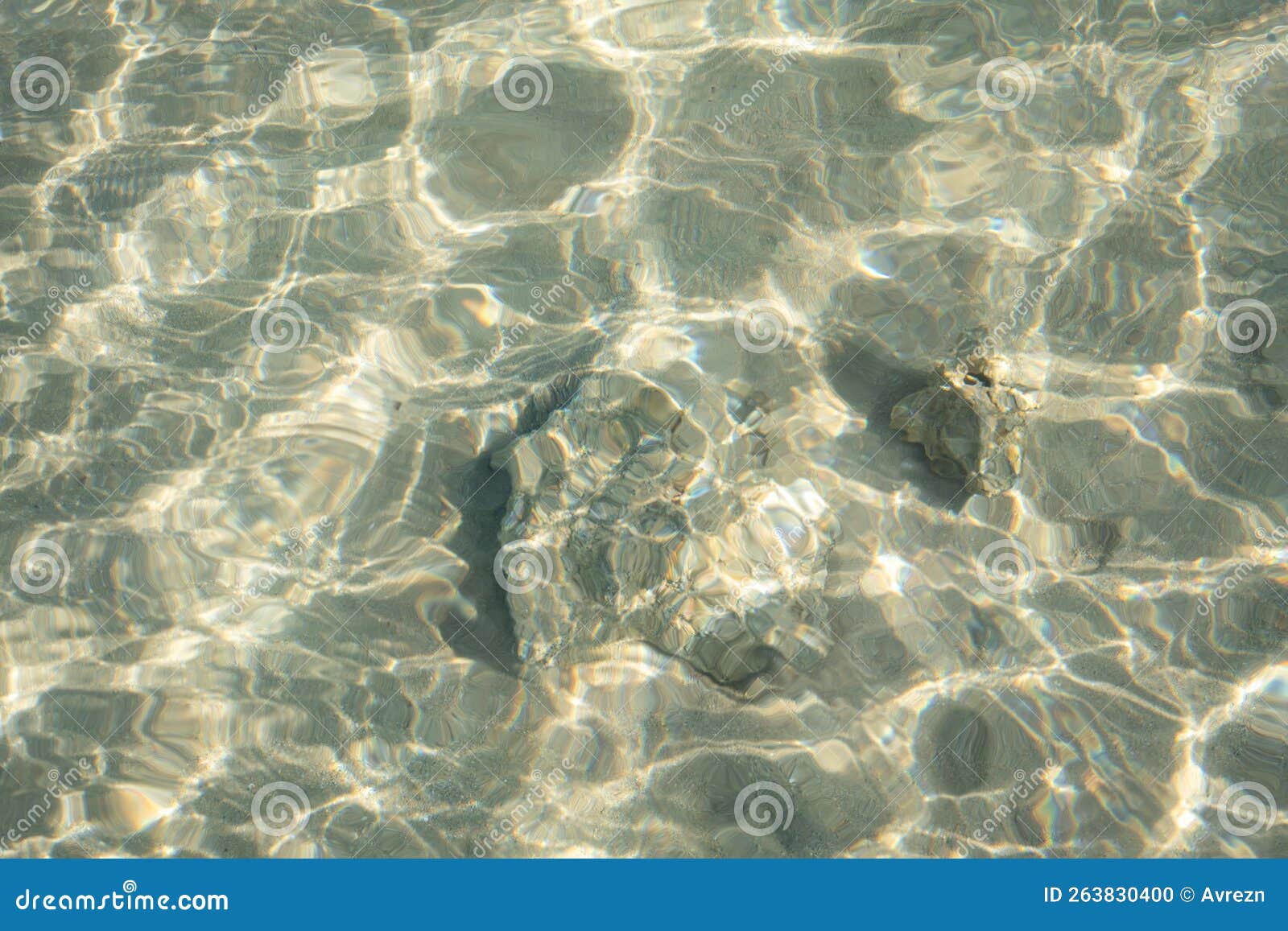 Sandy Bottom of the Red Sea at Low Tide with Ripples from the Waves ...