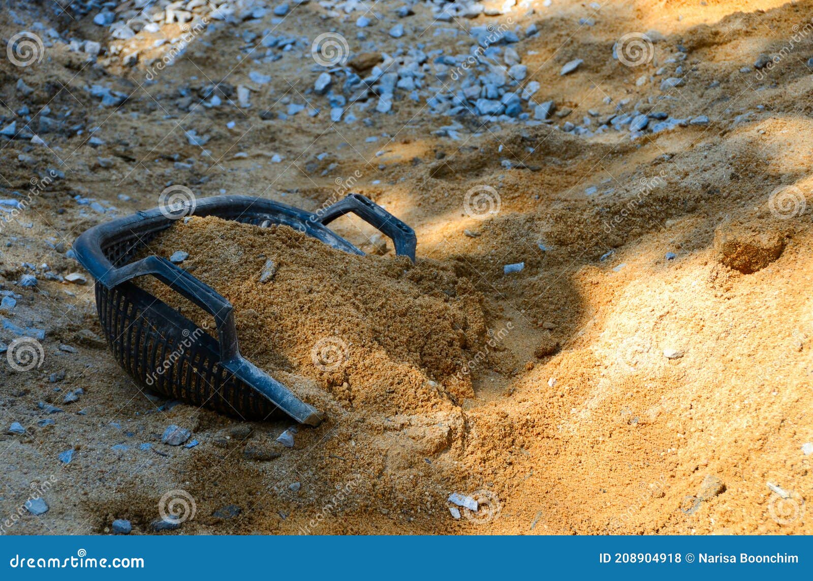 Sand for Mixing Cement Used in Construction. Stock Photo - Image of ...