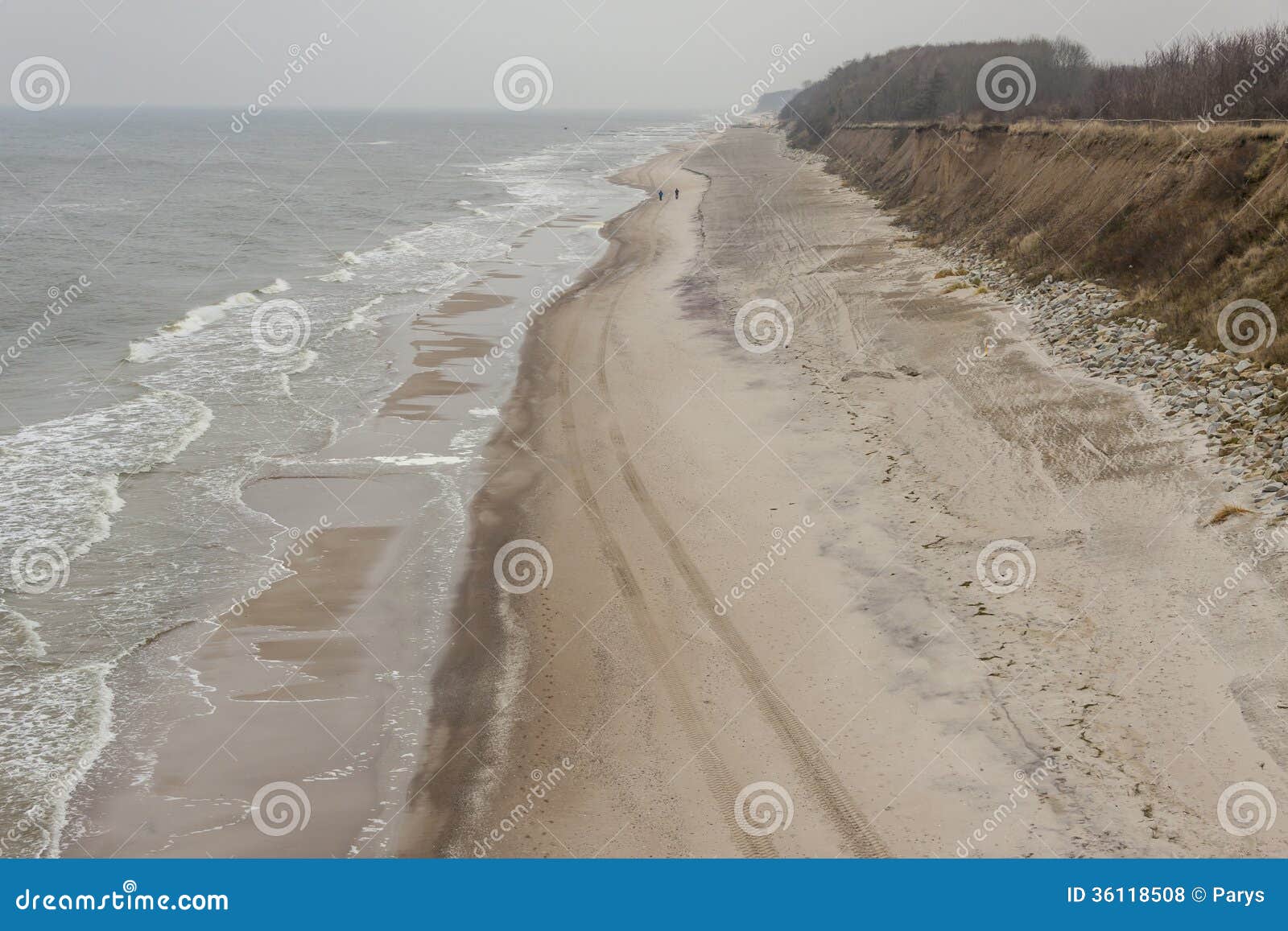 Sandy and Cliffs Baltic Coast - Poland. Stock Photo - Image of coast ...