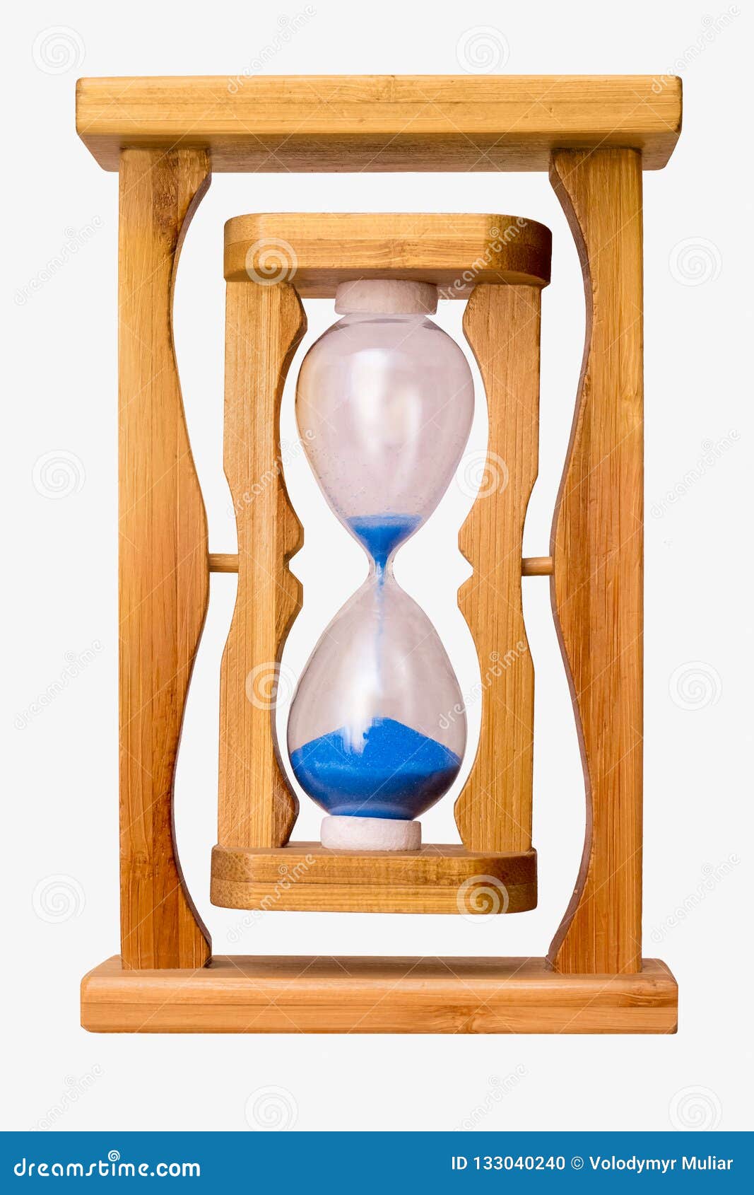 Sandy Clock in a Wooden Frame, Which Shows the End of the Countdown ...
