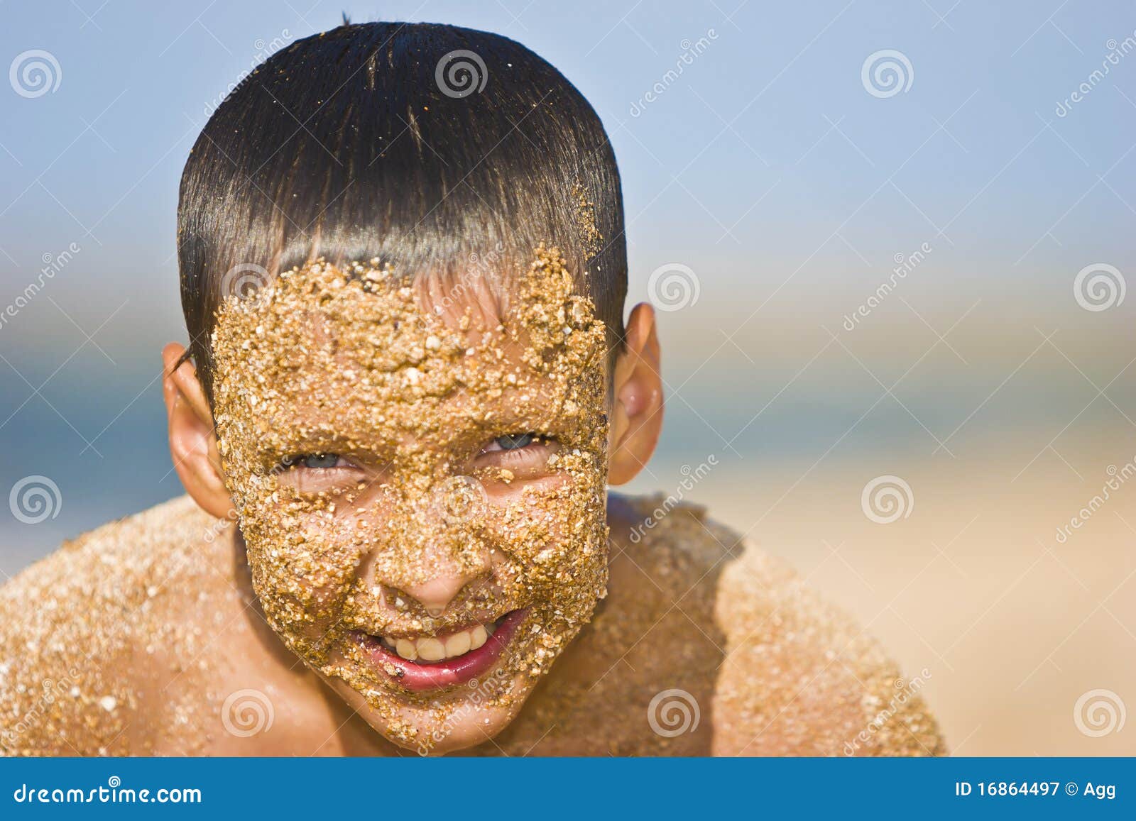 Sandy face stock image. Image of face, rest, portrait - 16864497