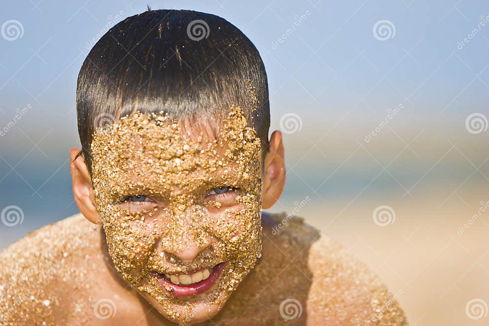 Sandy face stock image. Image of face, rest, portrait - 16864497
