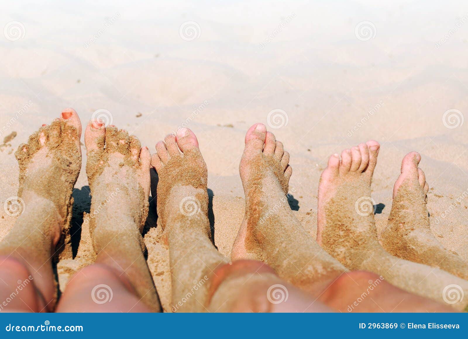 Sandy feet stock image. Image of group, children, sandy - 2963869