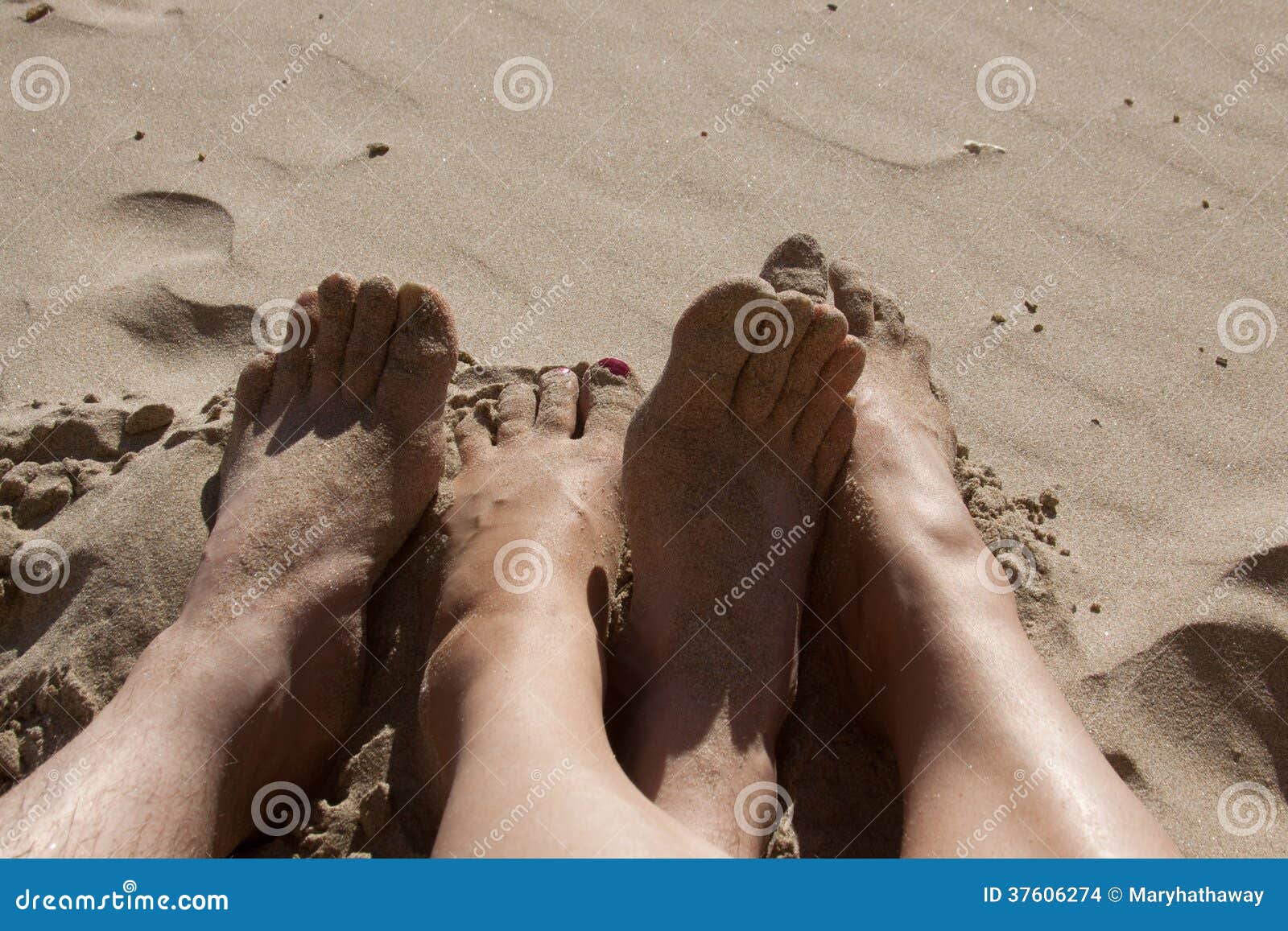 Sandy Feet stock photo. Image of outdoors, feet, cuddling - 37606274