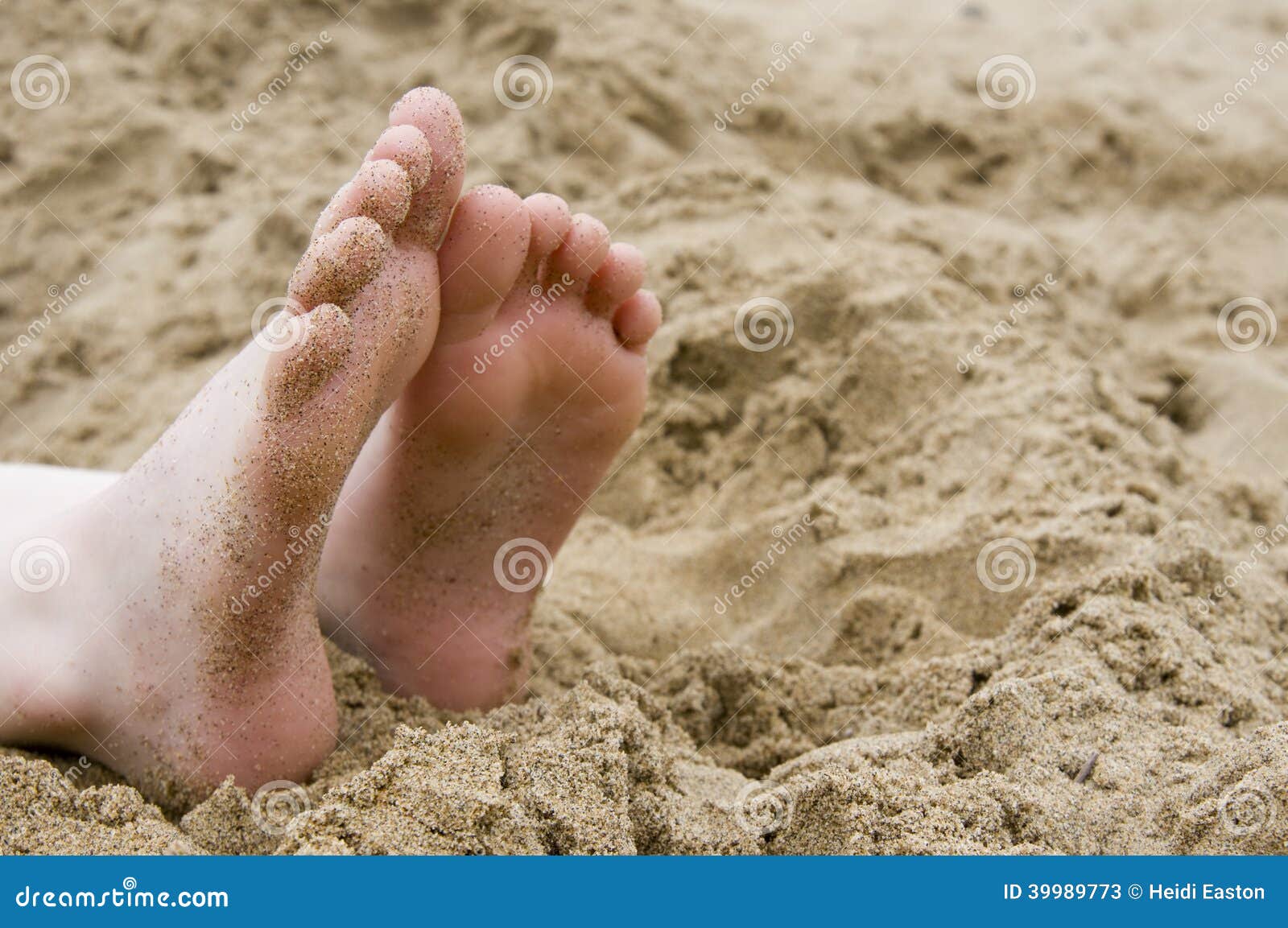 Sandy feet stock image. Image of seasonal, resting, outdoors - 39989773