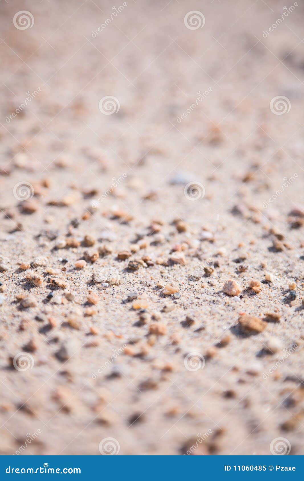 Sandy Ground Covered with Small Stones Stock Image - Image of clay ...