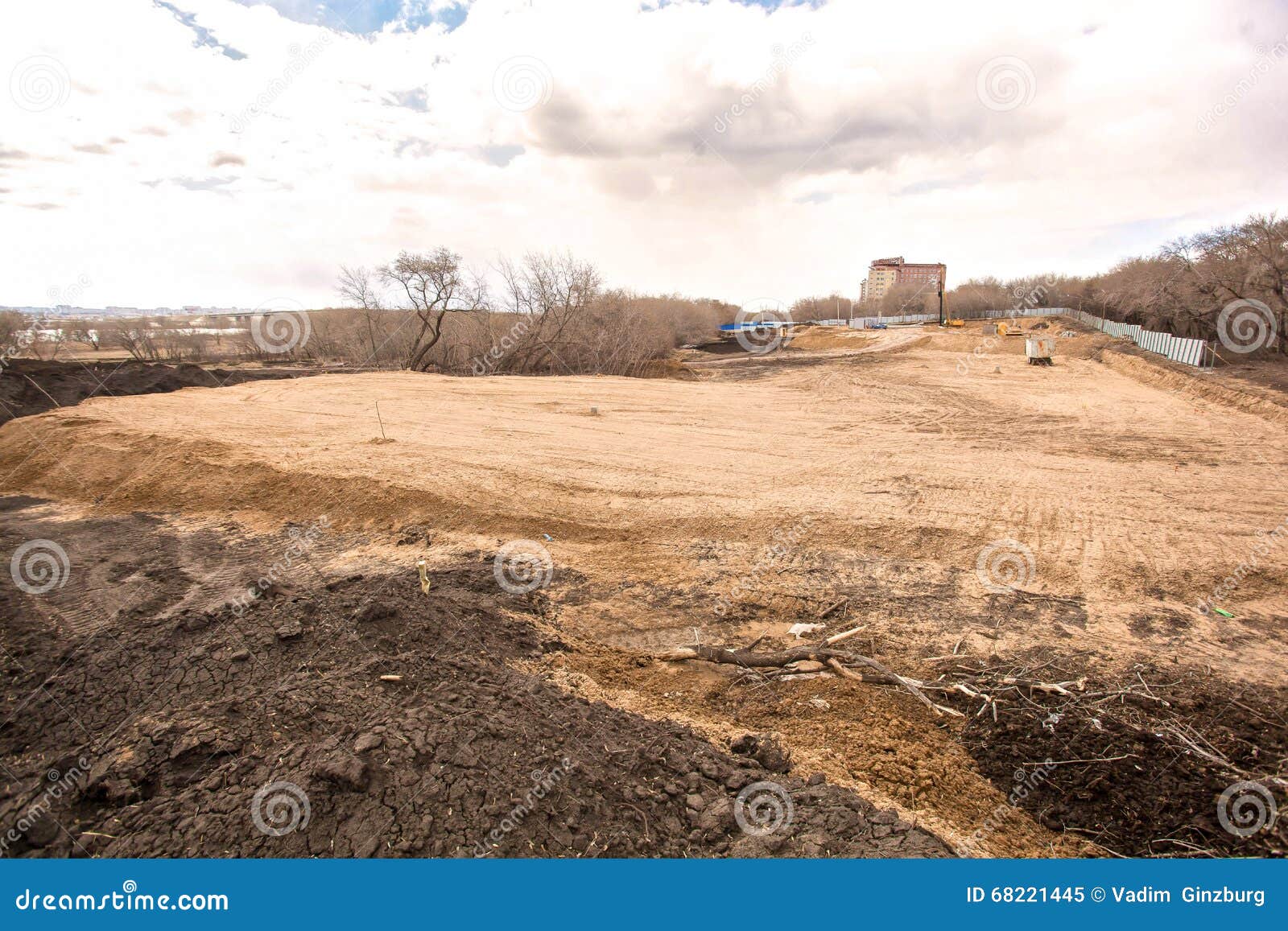 Sandy ground foundation stock image. Image of renovation - 68221445