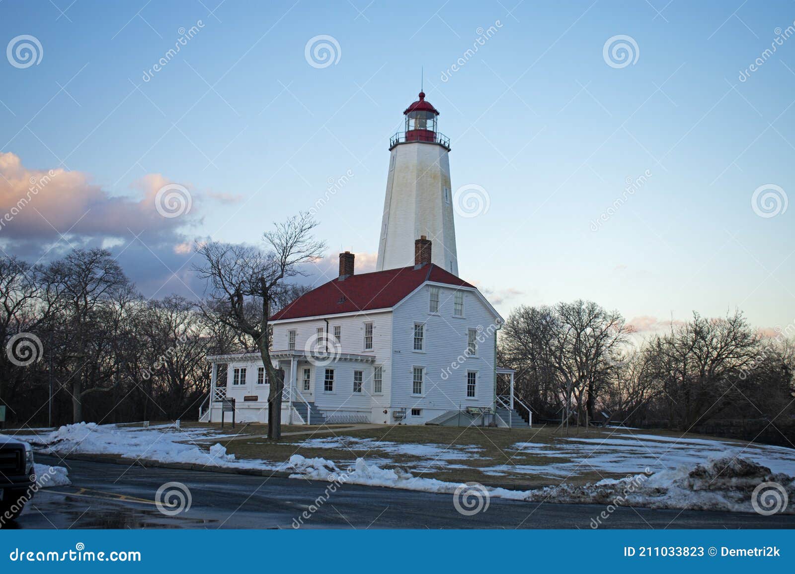 Sandy Hook Lighthouse -38 stock image. Image of afternoon - 211033823