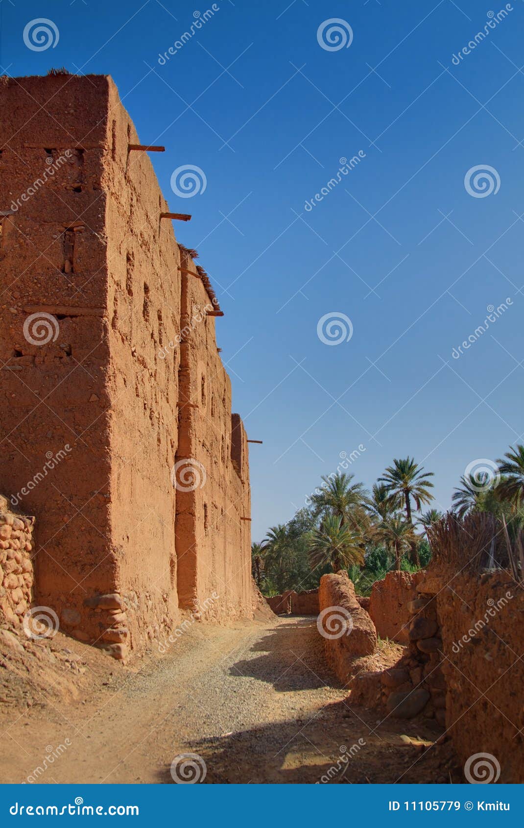 Sandy Path Along a Morrocan Country House Stock Image - Image of garden ...