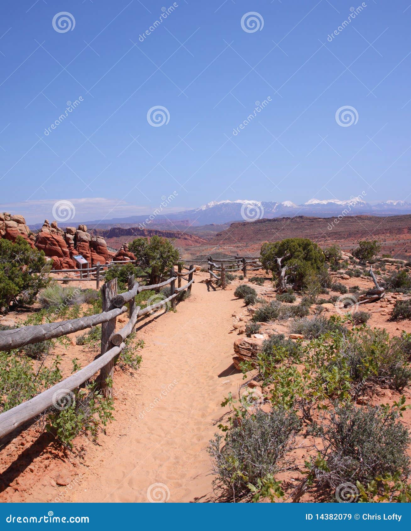 Sandy Path in a Utah Canyon in the USA Stock Image - Image of space ...