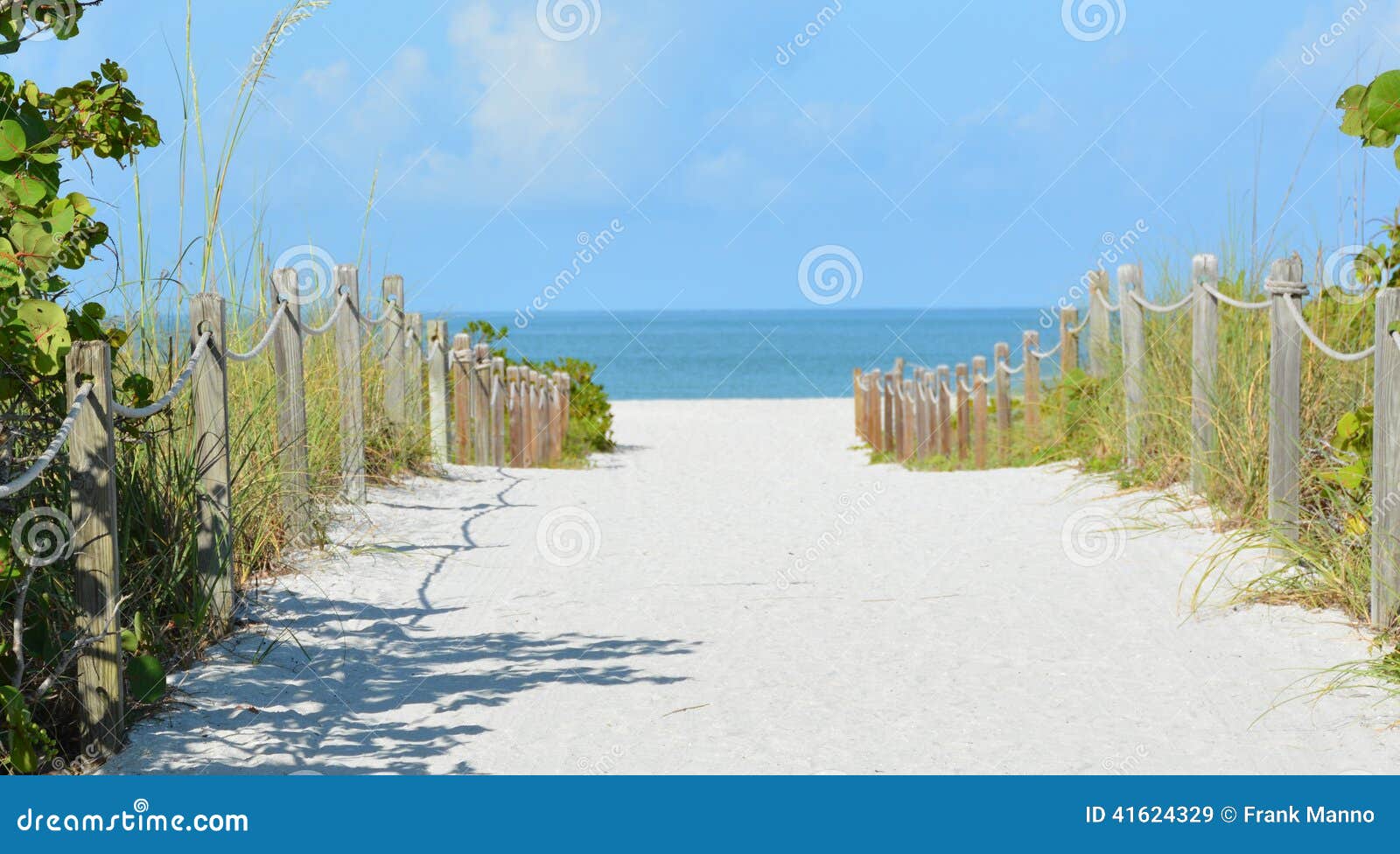 Sandy Pathway To the Sea Via the Beach Stock Image - Image of cape ...