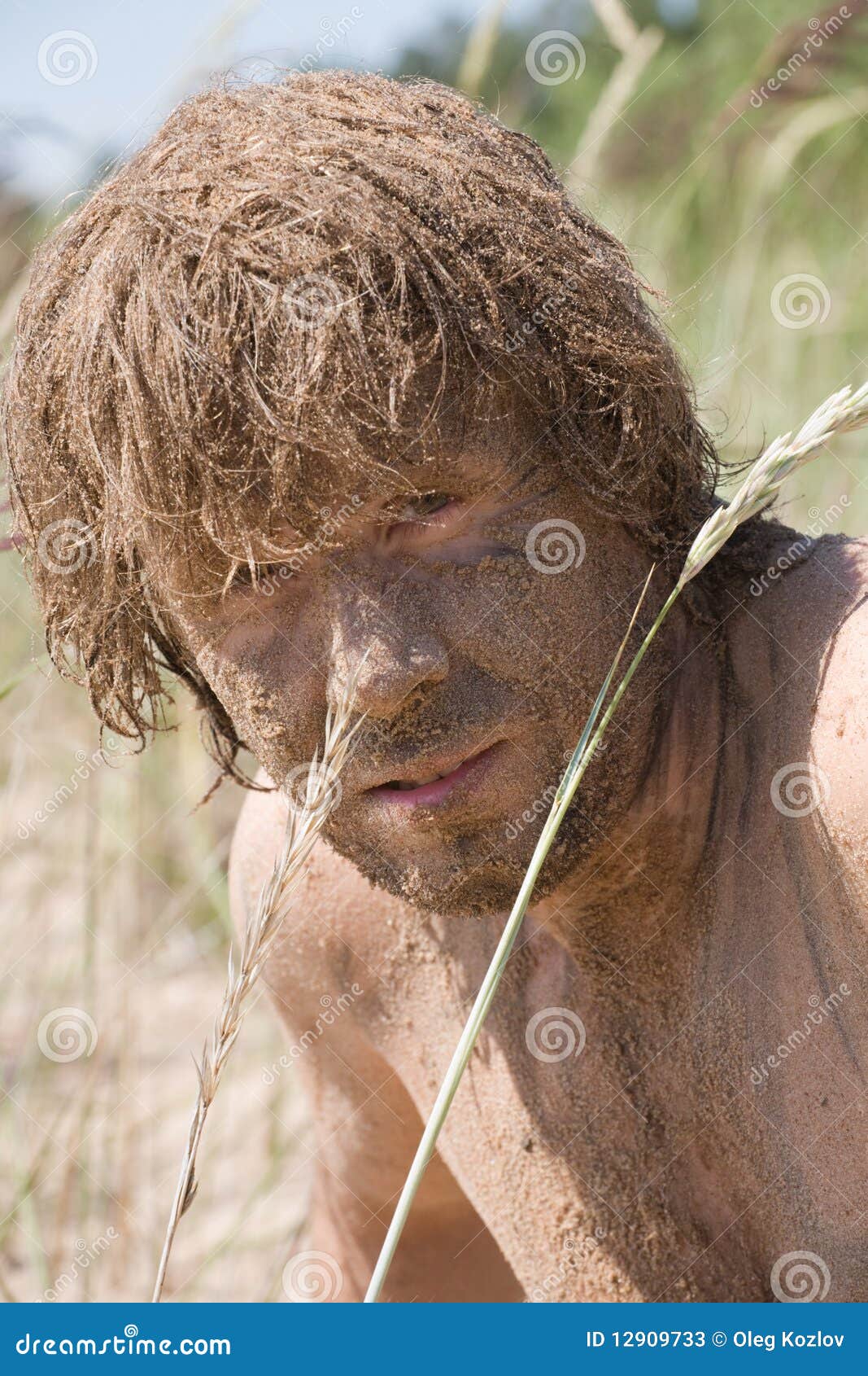 Sandy portrait stock image. Image of ferocious, person - 12909733