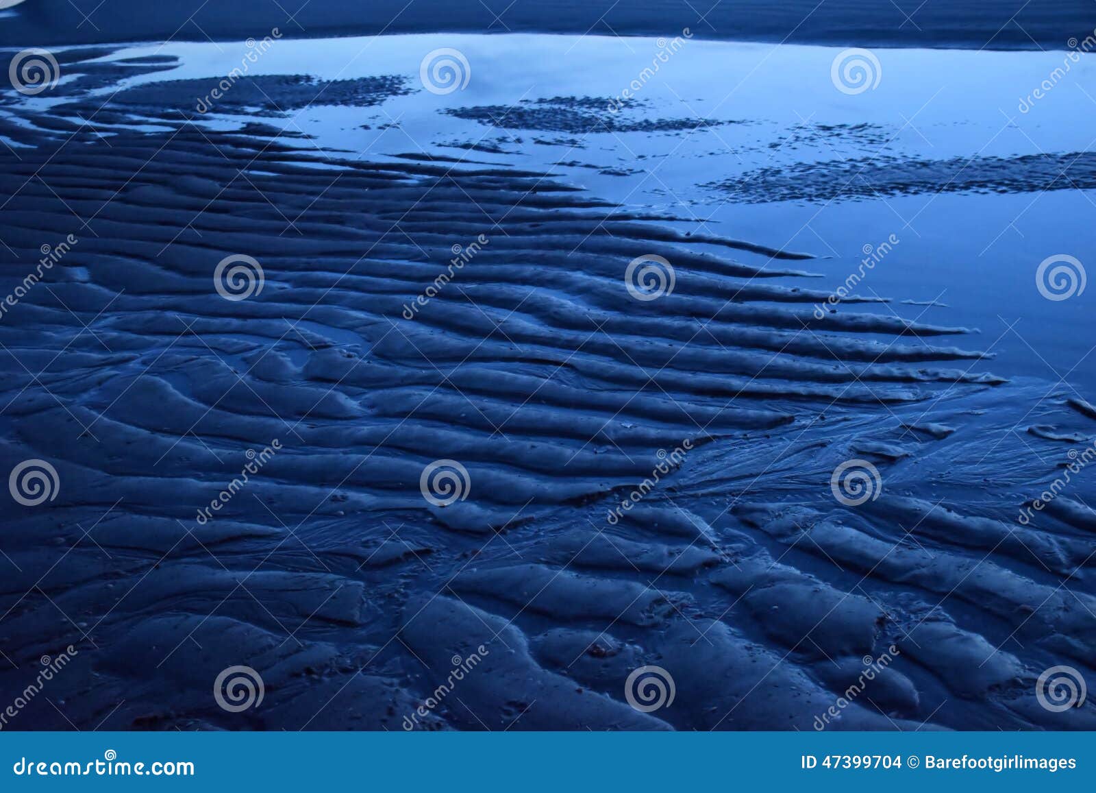 Sandy Ripples stock photo. Image of foam, reflection - 47399704