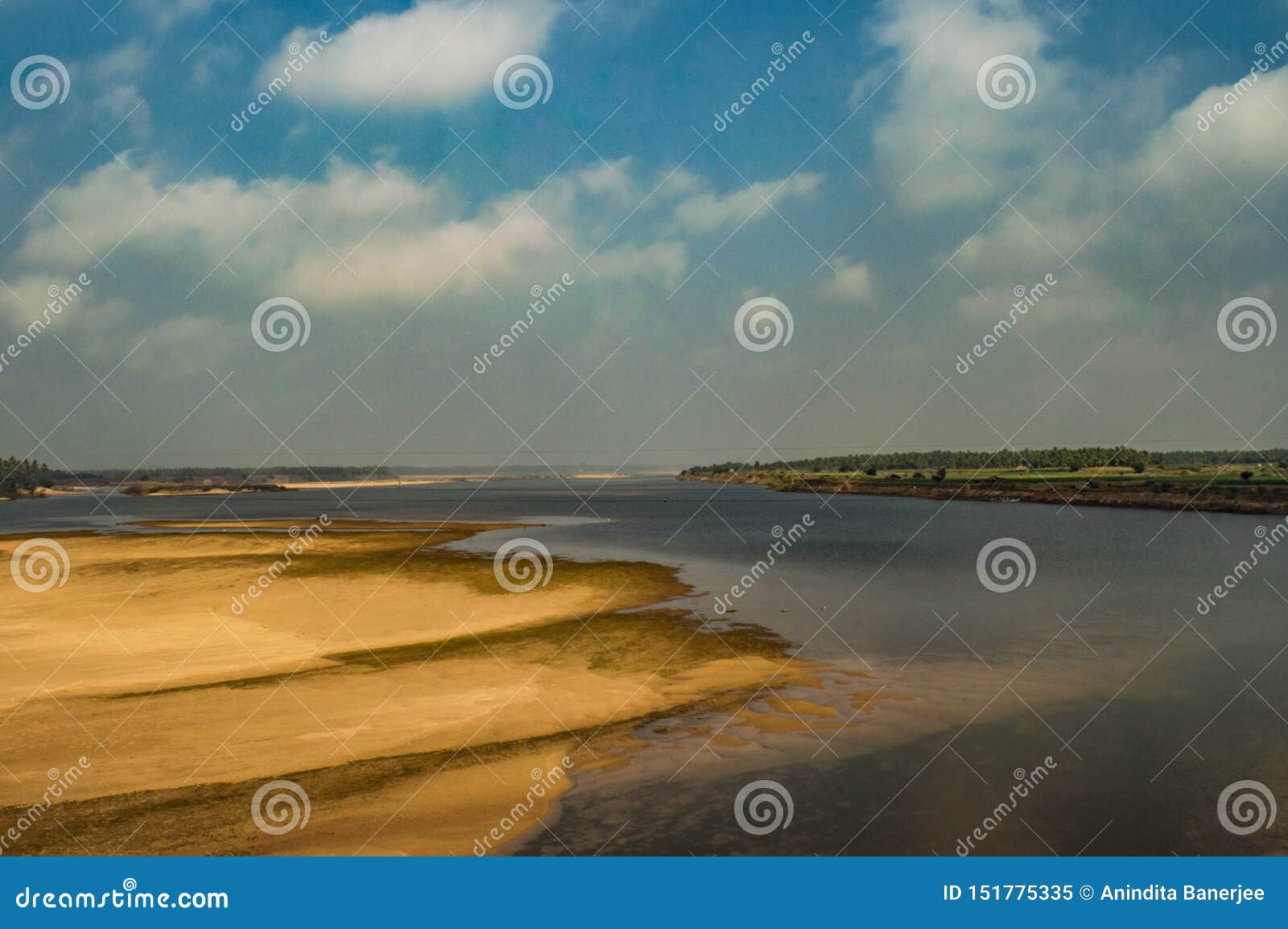 Sandy River Bed stock image. Image of rivermohona, landscape - 151775335