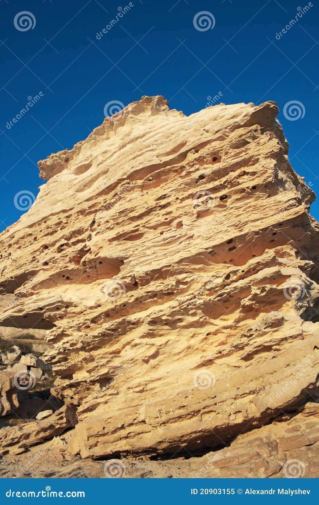 Sandy rock. stock image. Image of surface, outdoors, rough - 20903155
