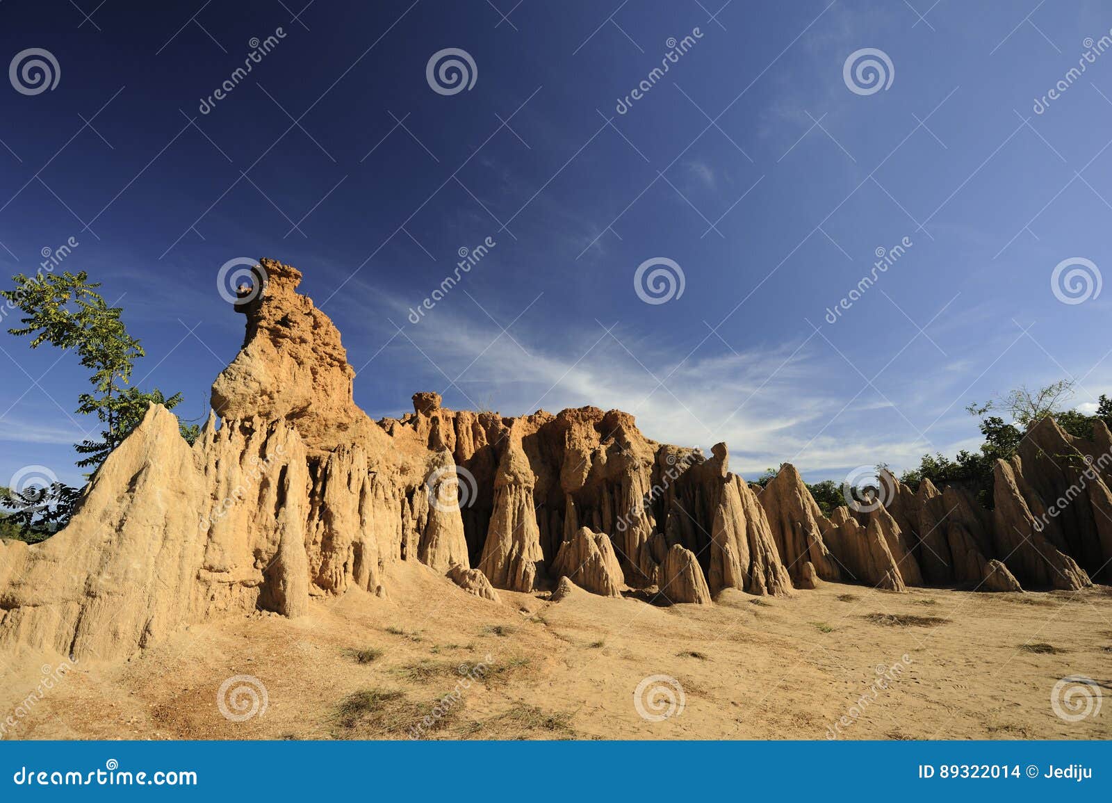 Sandy Rock Mountain with Blue Sky Stock Photo - Image of holiday ...