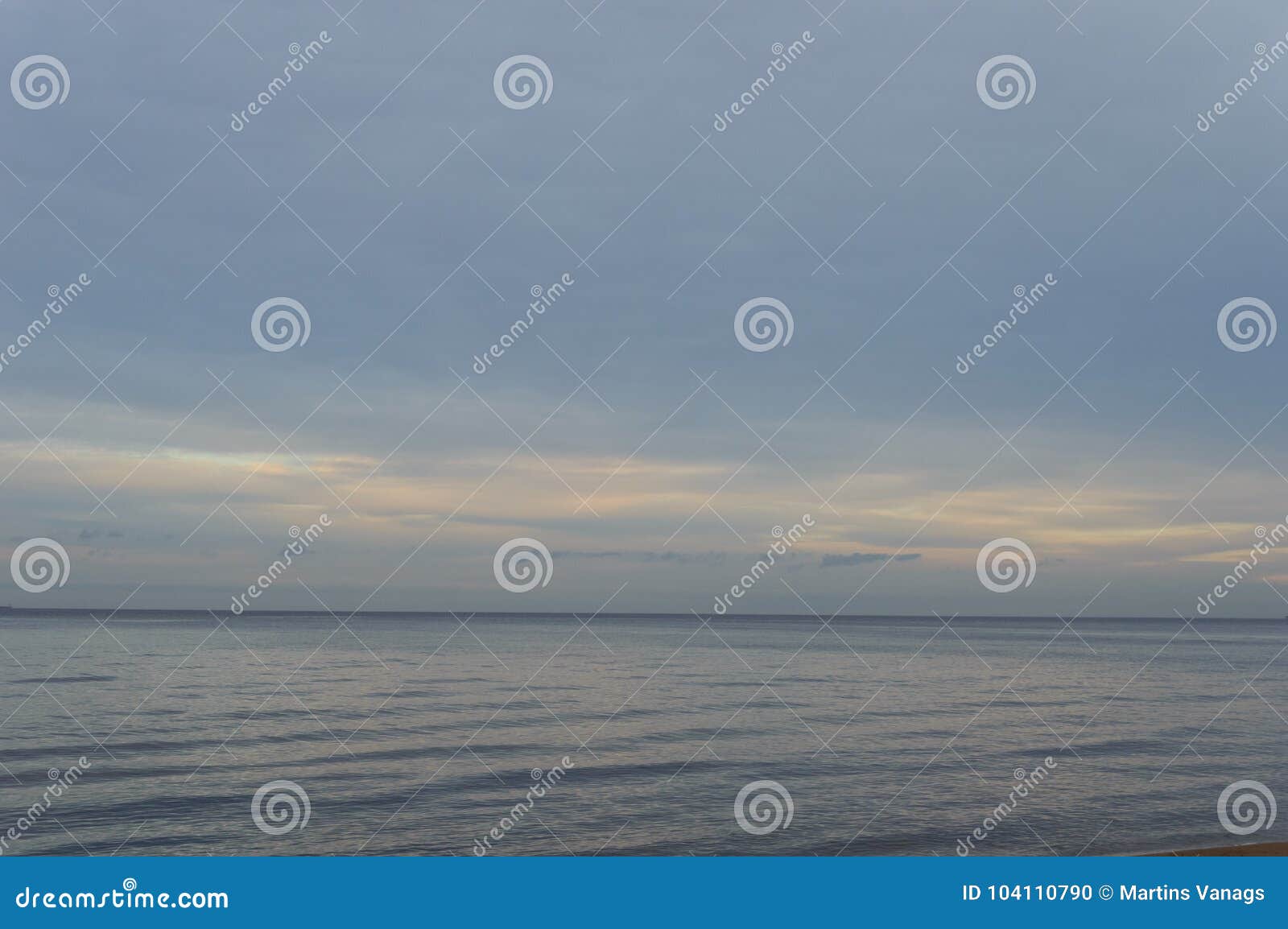 Sandy Sea Beach with Wide Angle Perspective Stock Photo - Image of ...