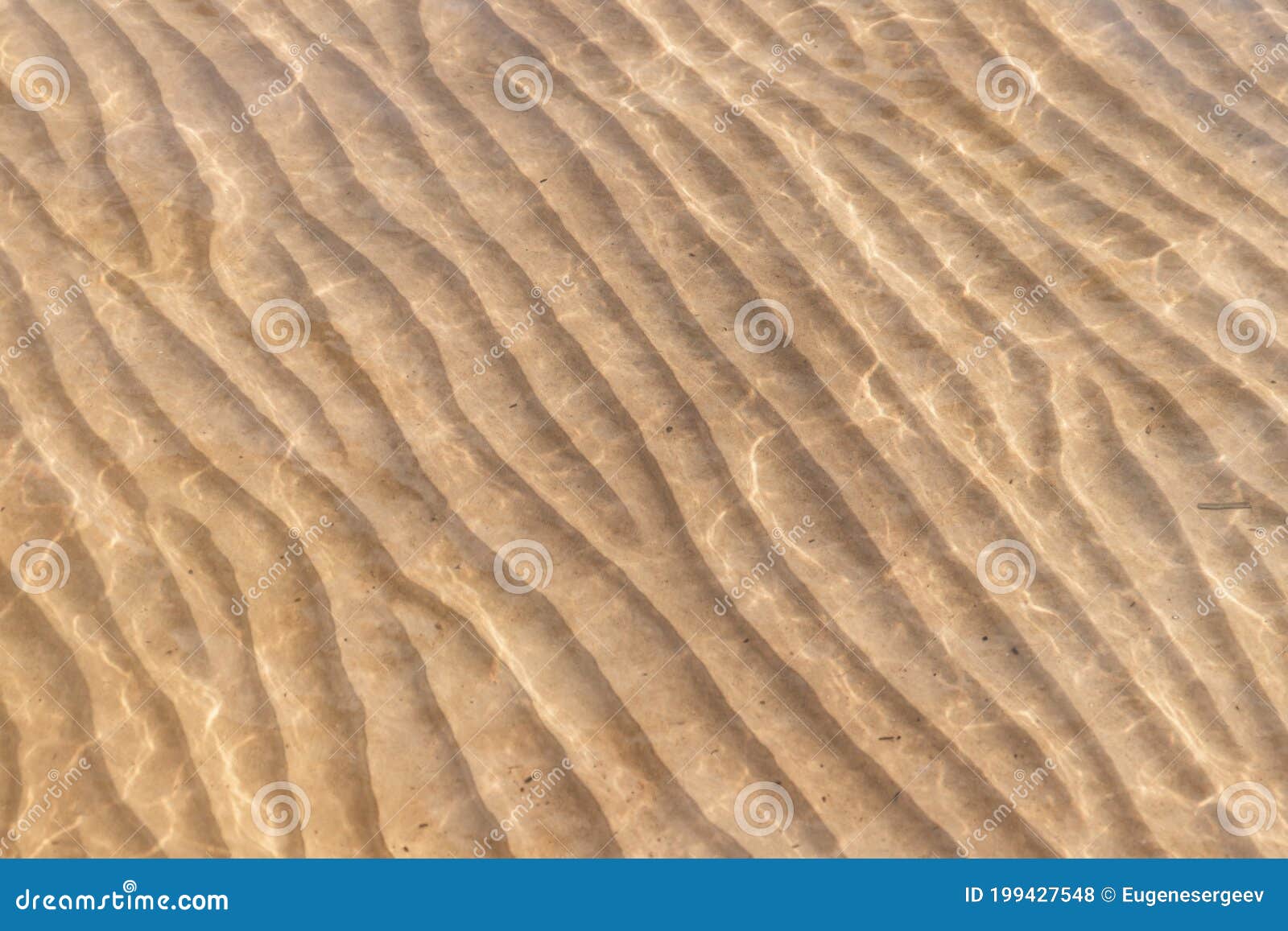 Sandy Seabed Pattern Under Shallow Water Stock Photo - Image of motion ...