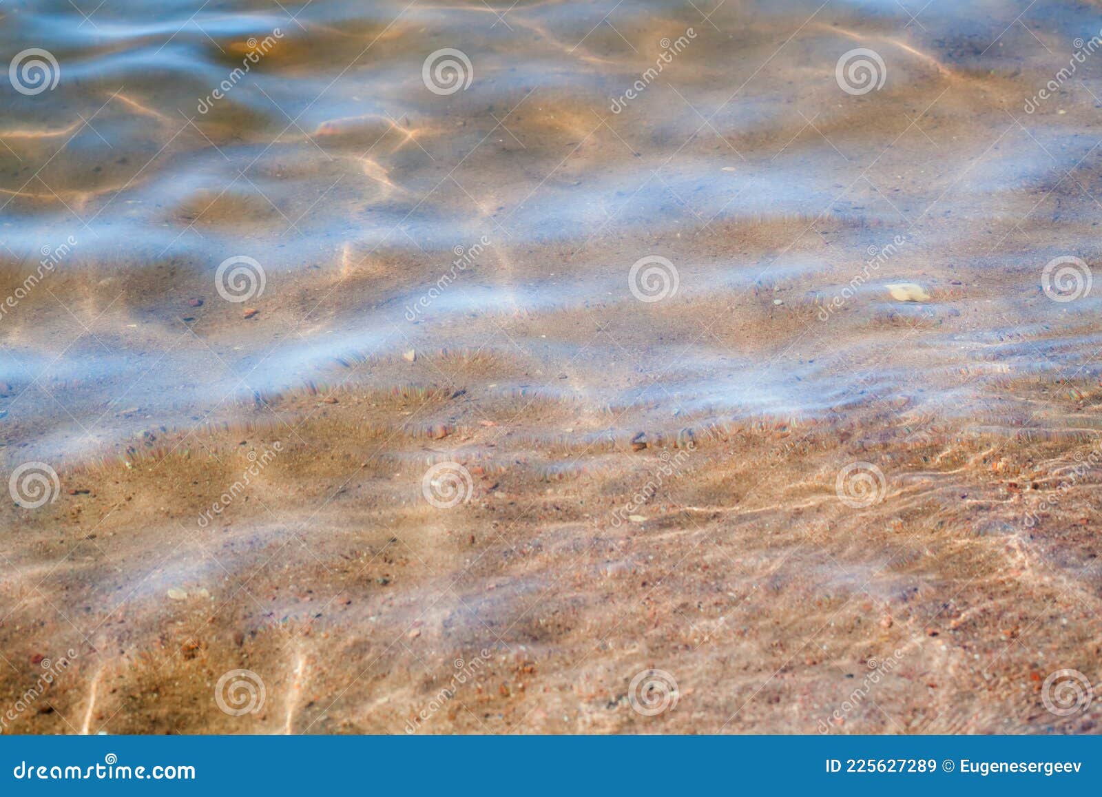 Sandy Seabed is Under Shallow Water Stock Image - Image of outdoor ...
