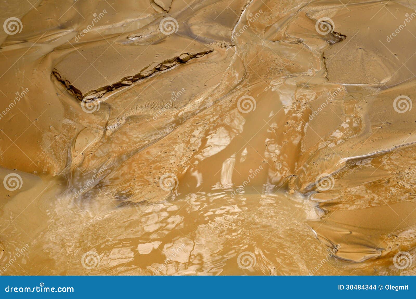 Sandy Sediments after the Mudslide Stock Photo - Image of sandy, mass ...