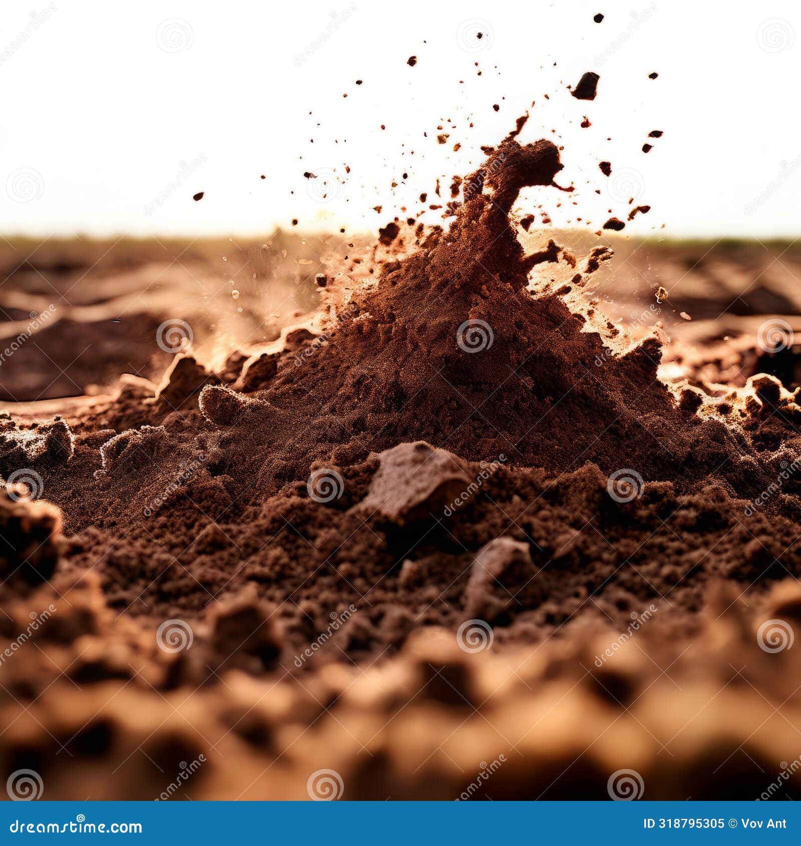 Sandy Soil Light Well Draining Soil Composed of Large Particle Stock ...