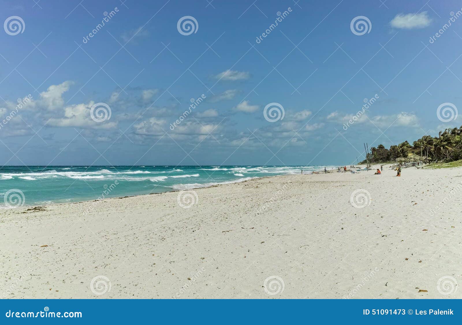 Sandy-Strand in Varadero, Kuba Stockbild - Bild von wasser, blau: 51091473