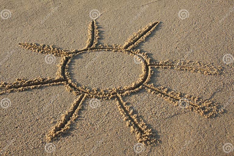 Sandy sun stock image. Image of weather, mexico, caribbean - 19256827