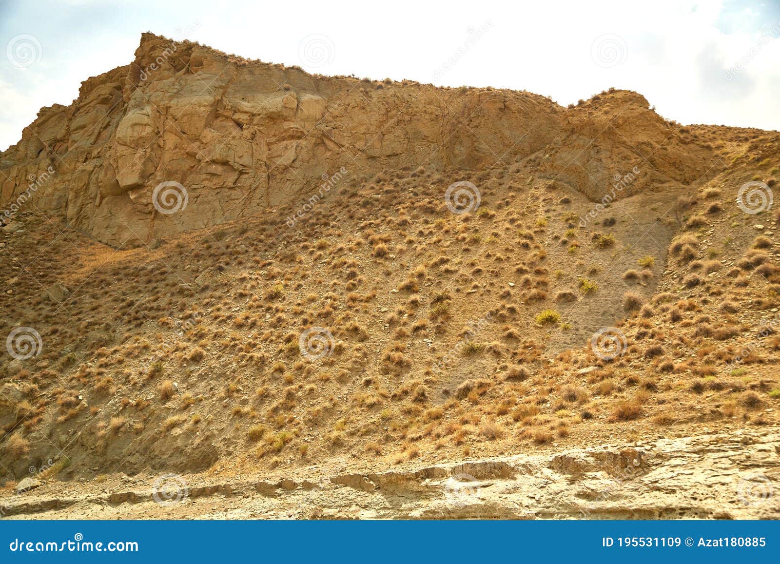 Sandy Surface in the Mountains of Asia without Rain Sandy Surface and ...