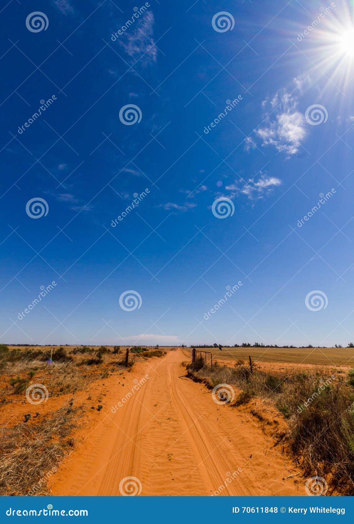 Sandy Track stock photo. Image of outdoors, orange, endless - 70611848