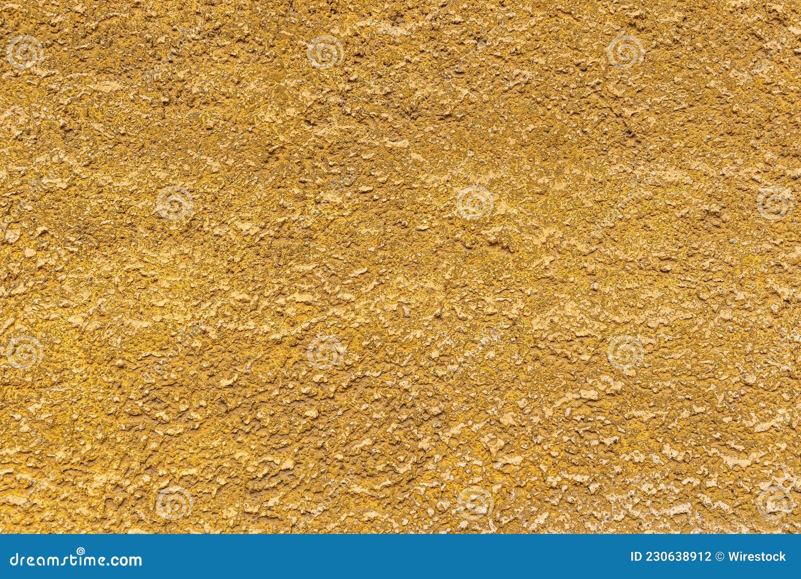 Sandy Yellow, Bumpy Surface, Plaster with Abrasions Stock Photo - Image ...